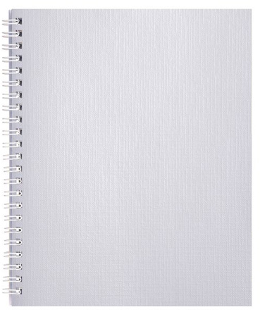 Тетрадь 96 л. Хатбер спираль "Бумвинил METALLIC Белая" 96Т5бвВ1гр (4/48 ...